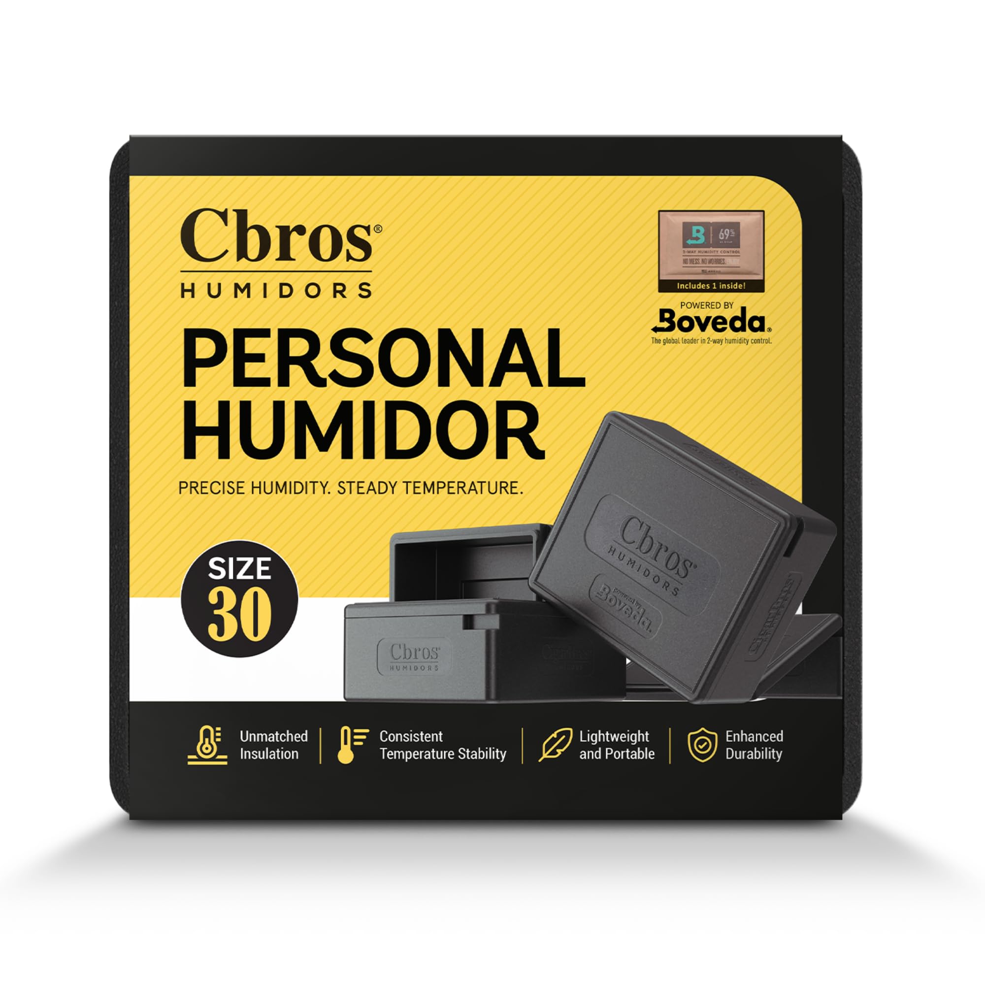 Amazon.com - Cbros Humidor 69% Two- Way Humidity Control Box Powered by ...