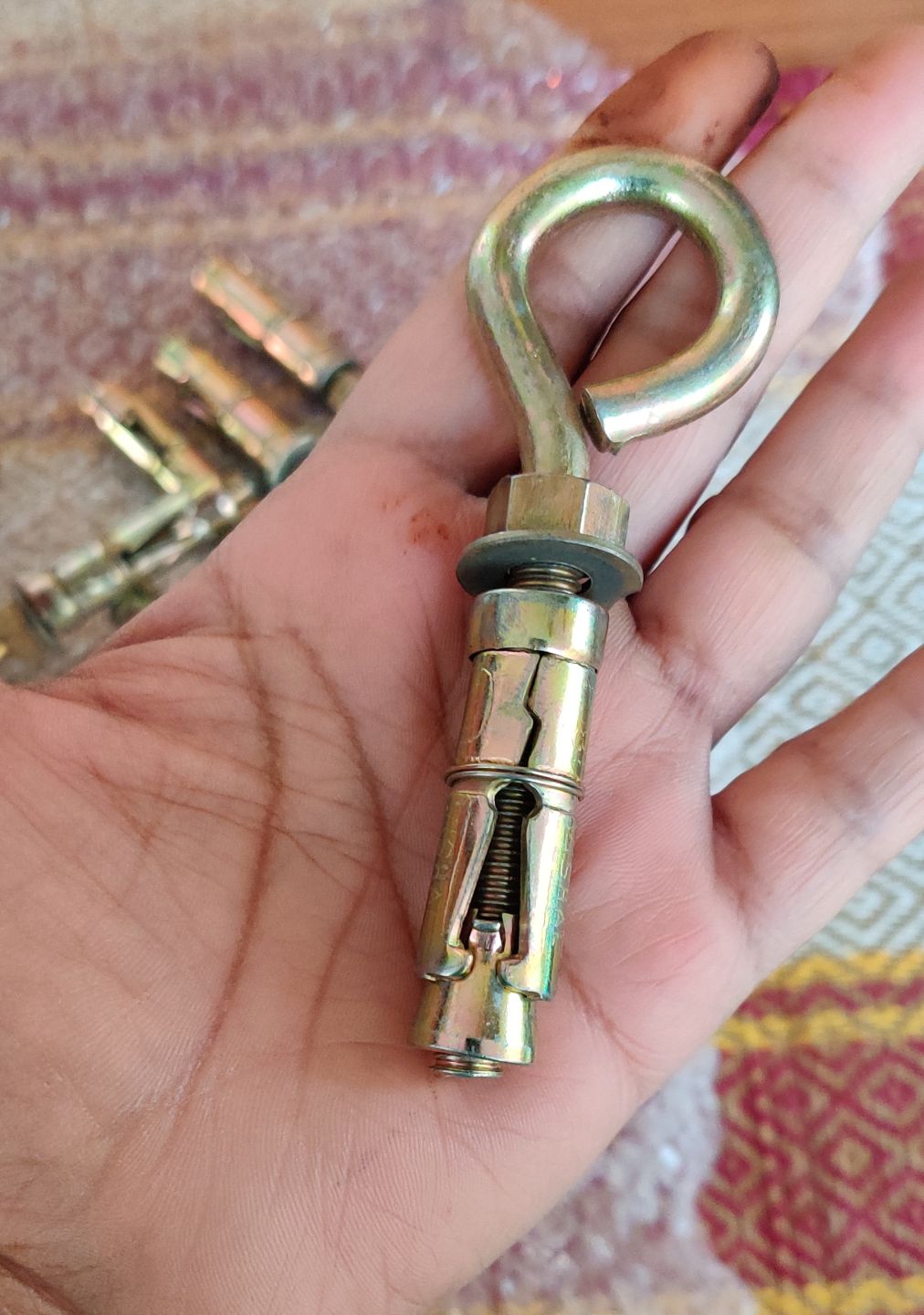 Pure Source (India) Brass Anchor Round Close Hook 8 Mm Fasteners, 8 ...