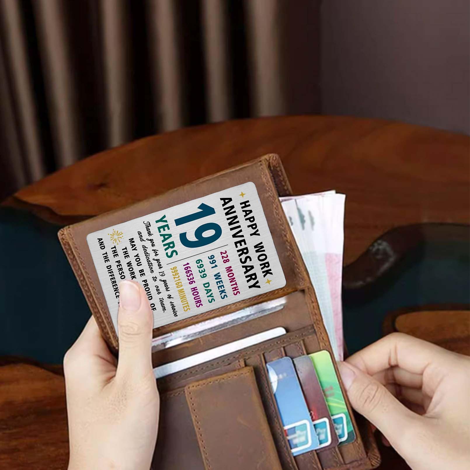 Richesele 19 Year Work Anniversary Card – 19th Anniversary Work Card ...