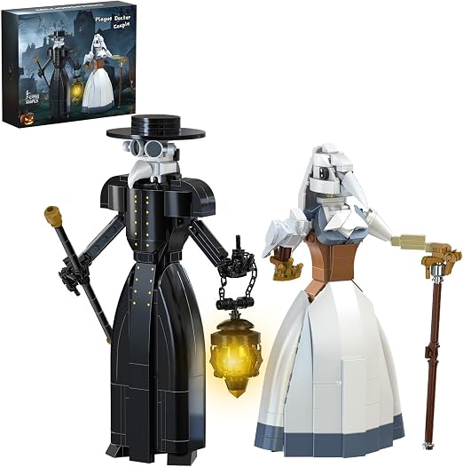 Amazon.com: Plague Doctor Building Blocks Set - Medieval Themed ...