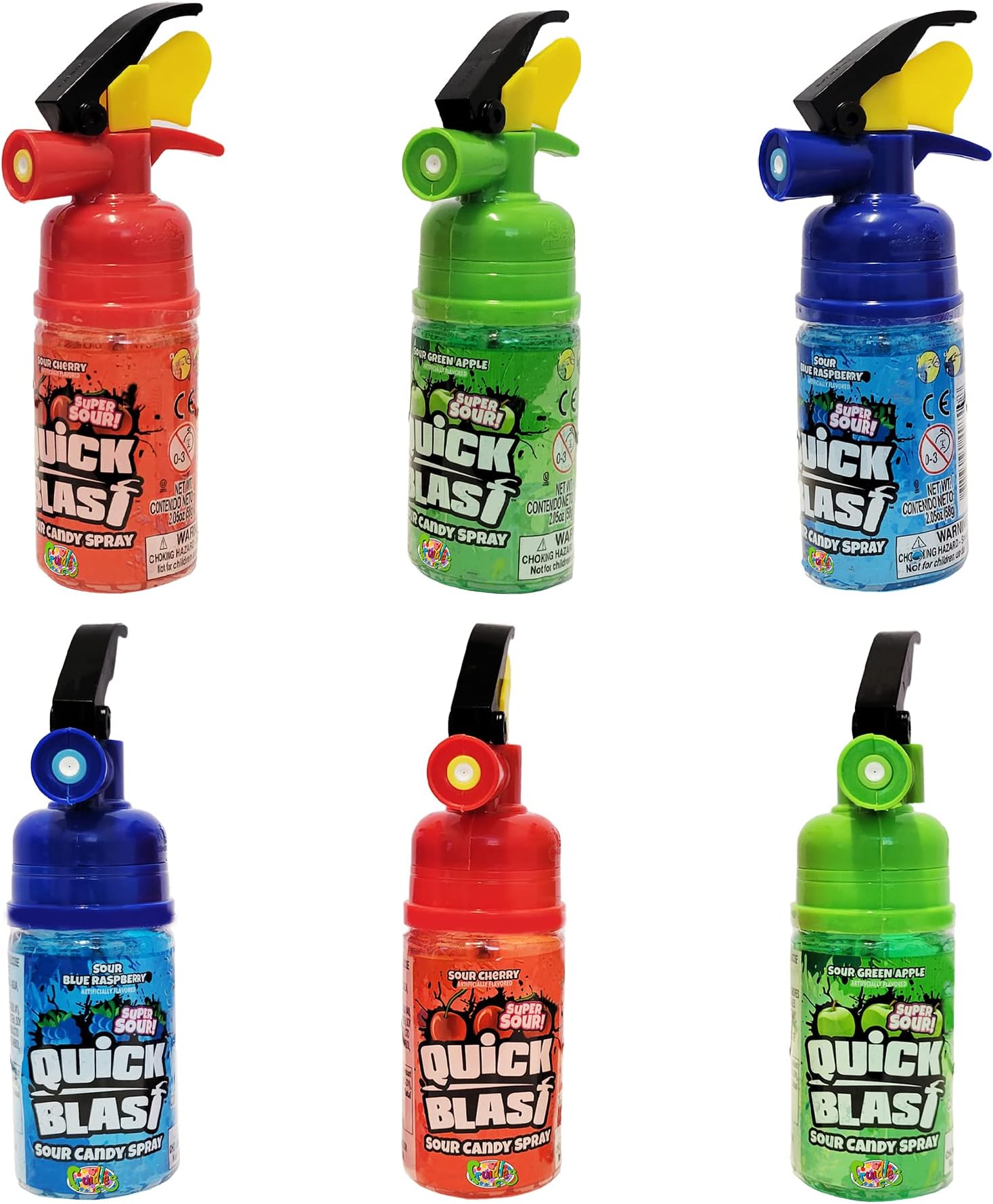 Amazon.com: Kidsmania Sour Blast Candy Spray Grenades, 12 Count ...