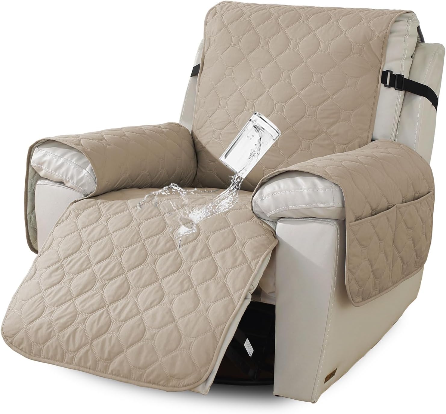 Amazon.com: Folifoss 100% Waterproof Non-Slip Recliner Sofa Slipcover ...