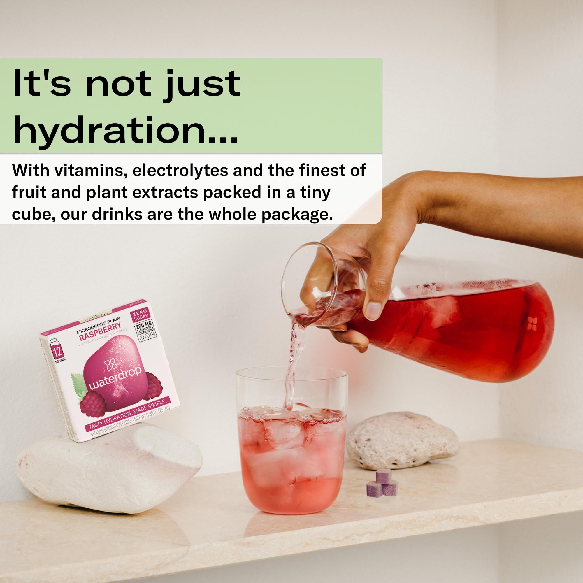Snapklik.com : Waterdrop Hydration Cubes, Elderflower & Lime Blossom ...