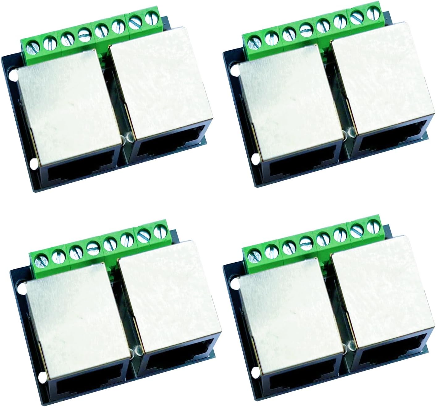 Amazon.com: Teansic 2PCS RJ45 Ethernet Single Female Connector Breakout ...