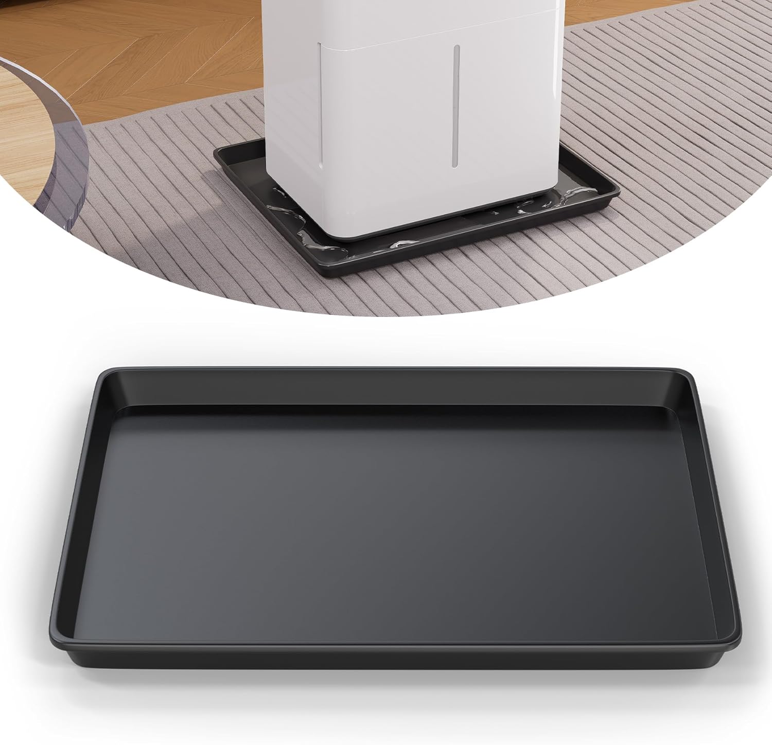 Amazon.com: Flamorrow Dehumidifier Mat, Hard Plastic Drip Pan for Home and Basement ...