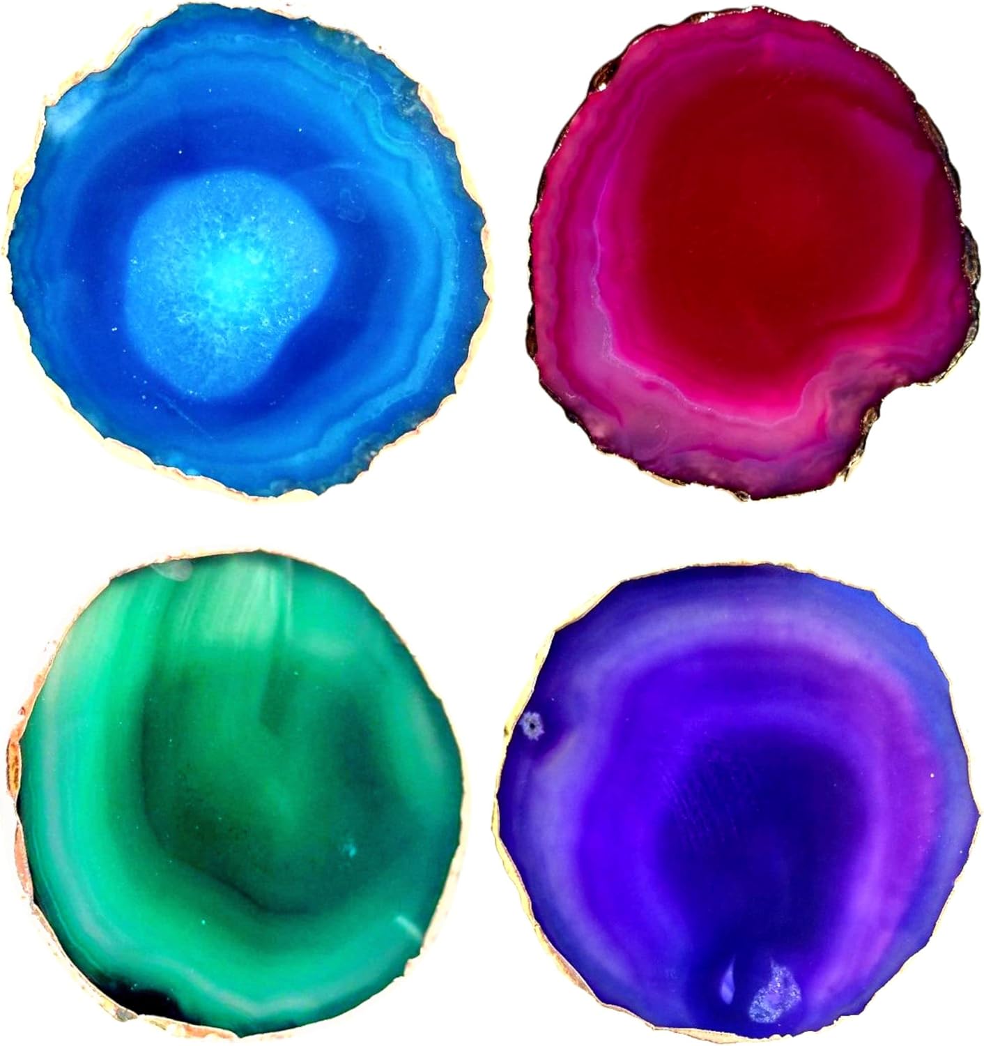 Amazon.com: Real Crystal Magnets for Refrigerator 4 Pack, Large 2.5 ...