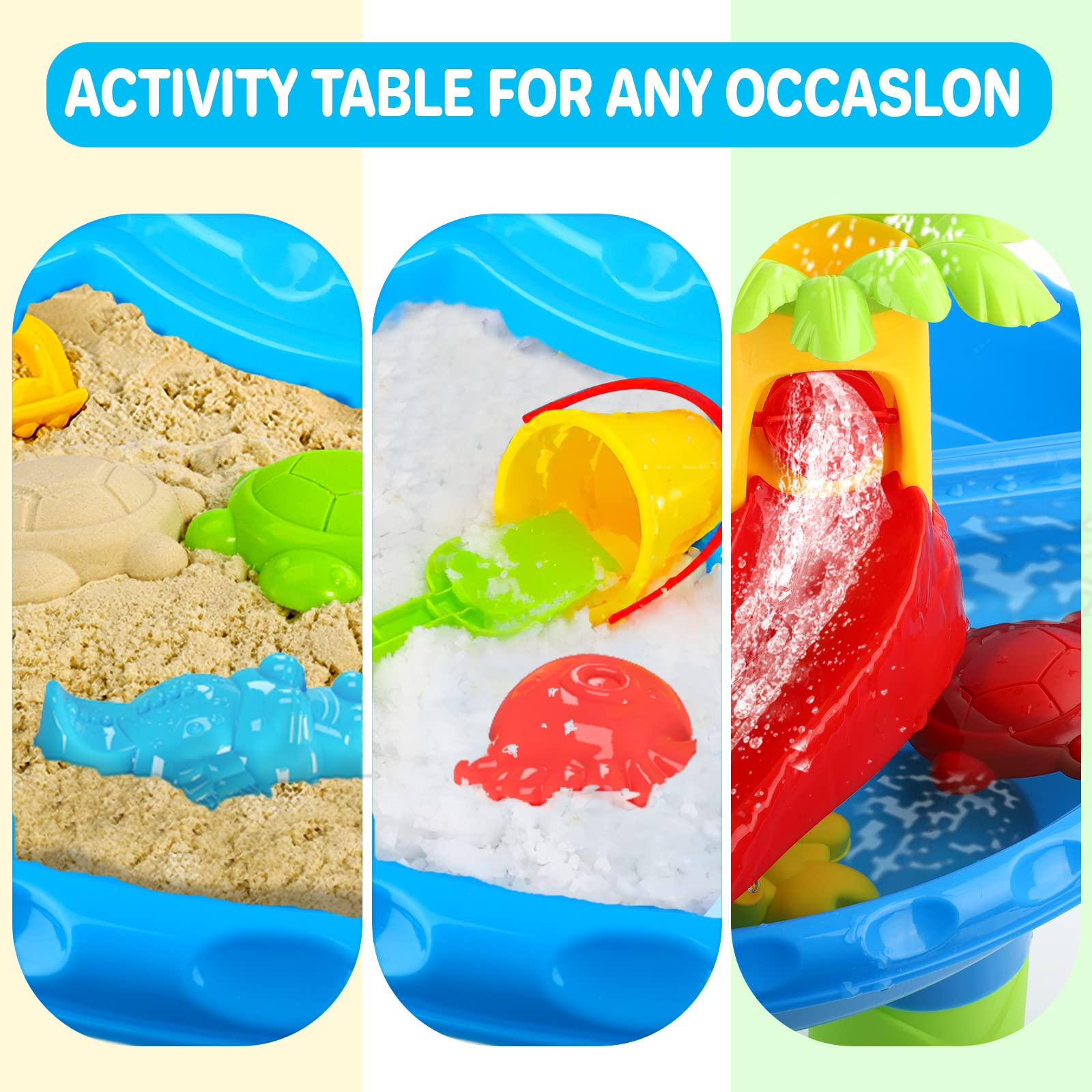 Snapklik.com : deAO Sand Water Table For Kids - Beach Summer Toys ...