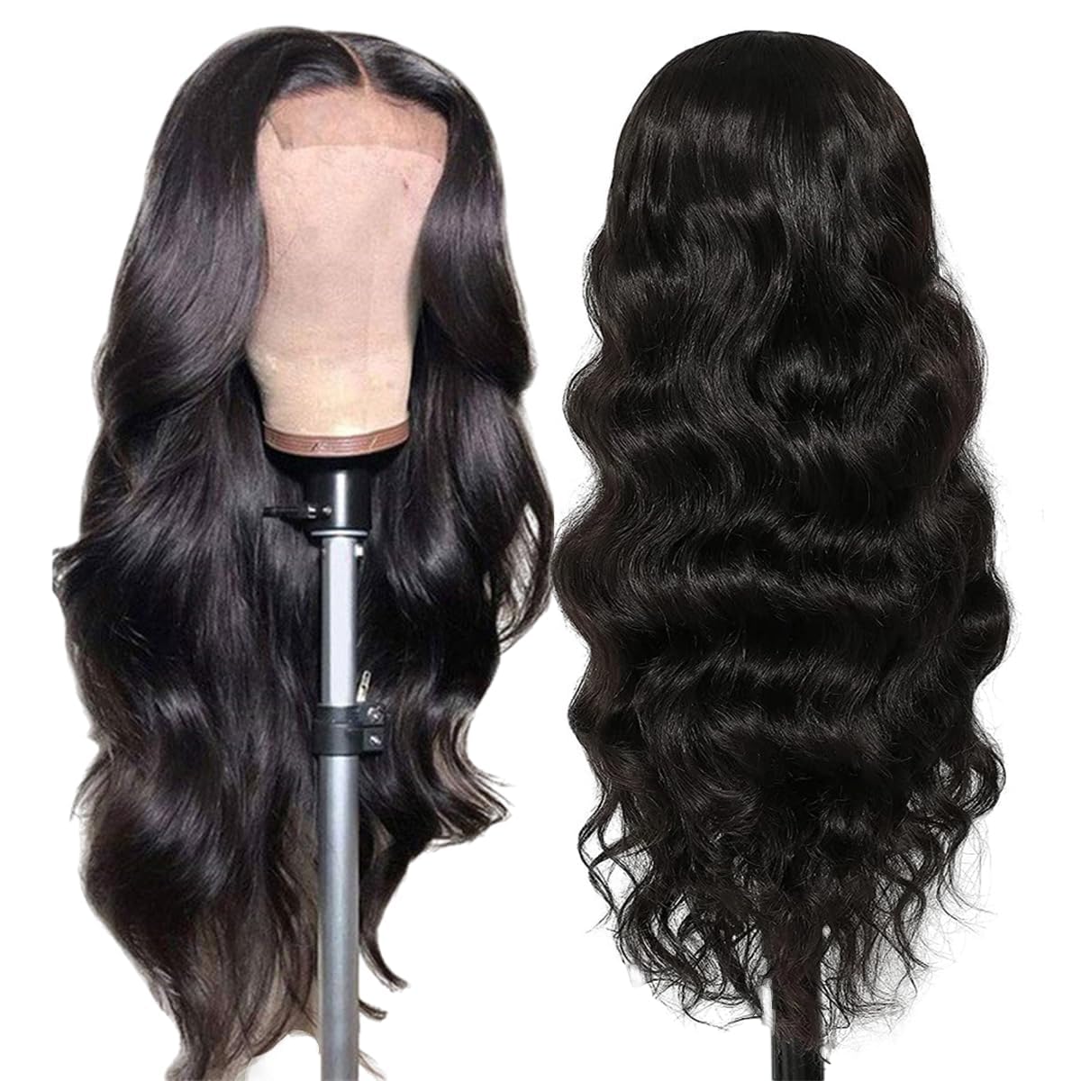 Amazon.com : Lace Front Wigs Human Hair Pre Plucked Body Wave Frontal ...