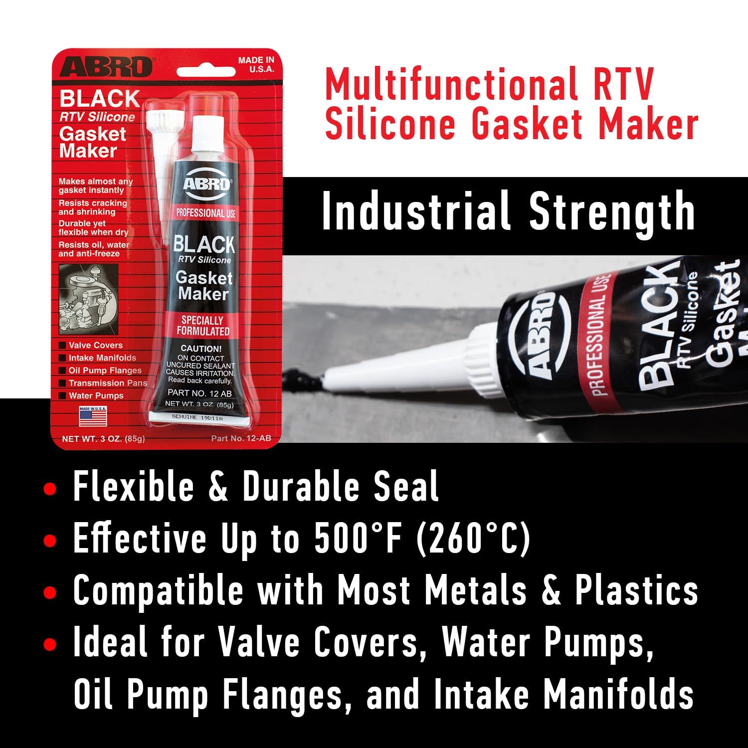 Snapklik.com : ABRO RTV Silicone Sealant And Gasket Maker: Up To 500 ...