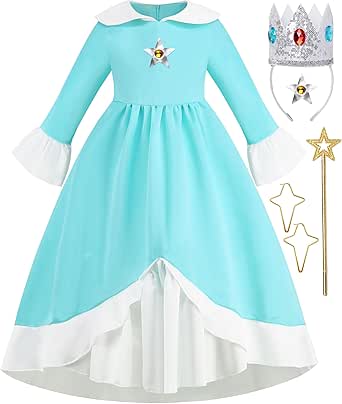 Amazon.com: Oskiner Princess Rosalina Costume for Girls,Kids Princess ...