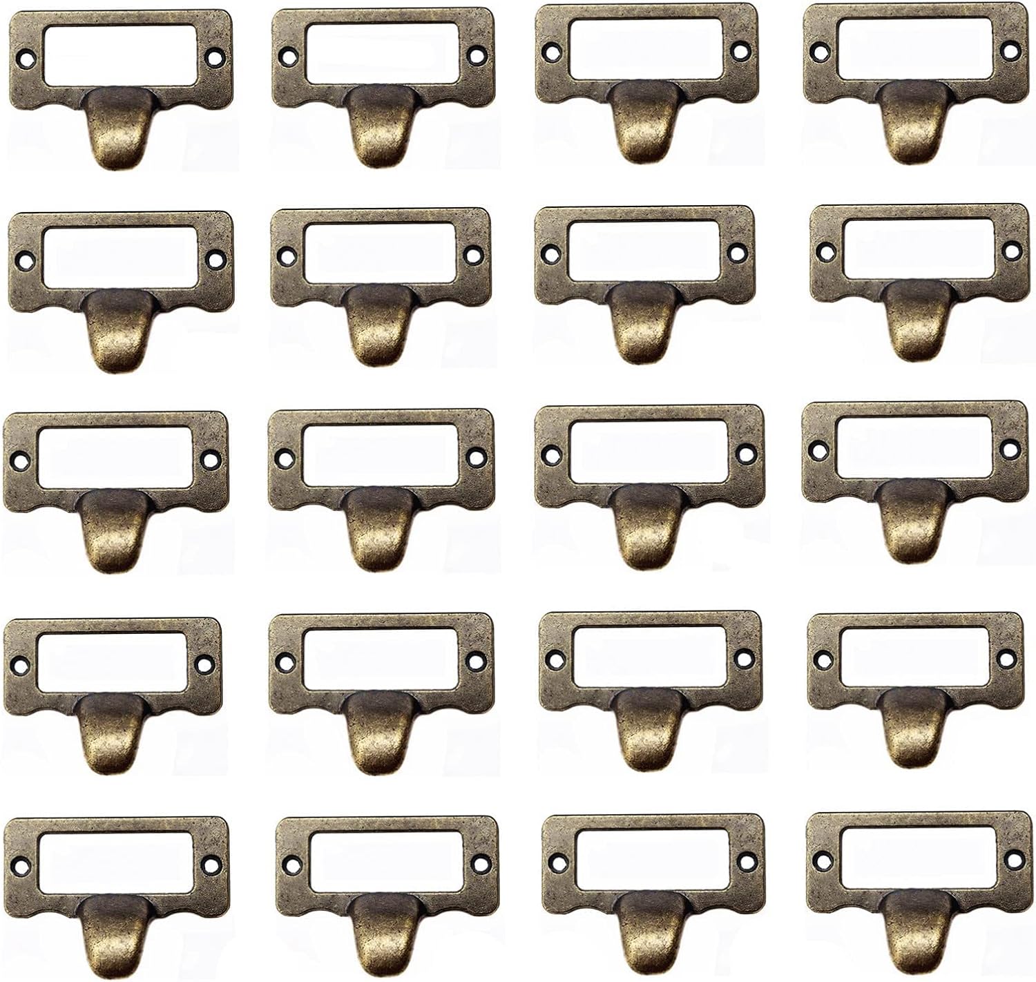 DD-life 20Pcs Antique Iron Label Frame Card Holder Cup Pull Handle ...