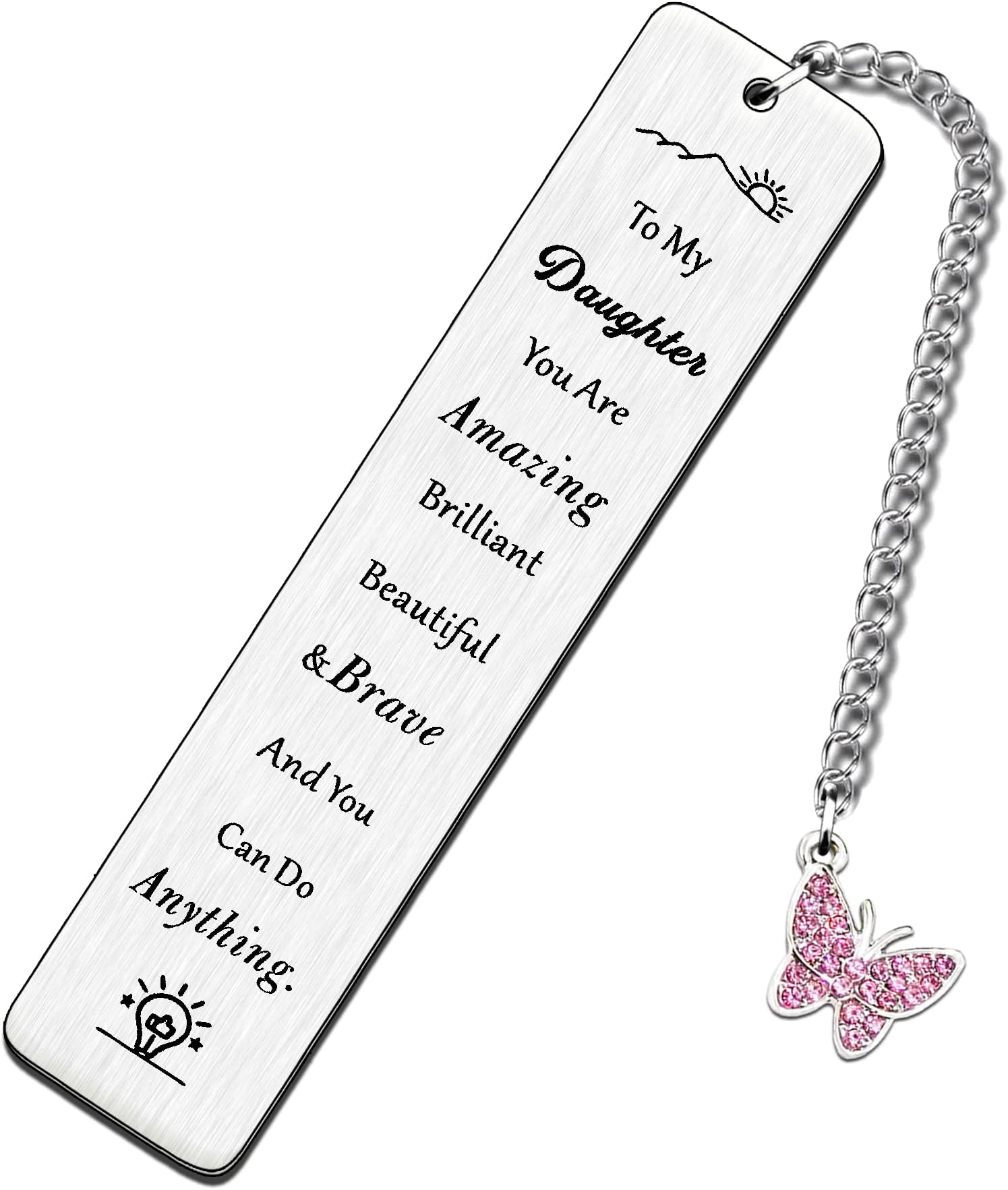 HULALA to My Daughter Bookmark Daughter Gifts from Mum Dad for Women ...