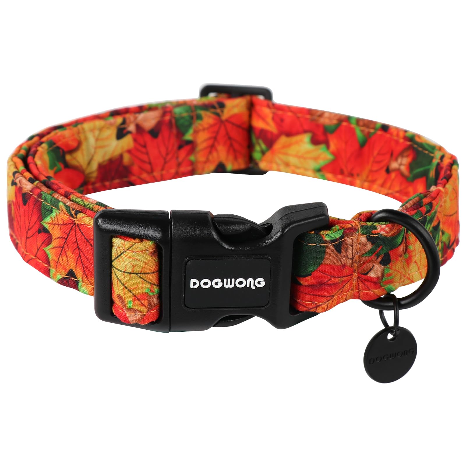 Amazon.com : DOGWONG Cotton Dog Collar, Heavy-Duty Fall Dog Collar ...