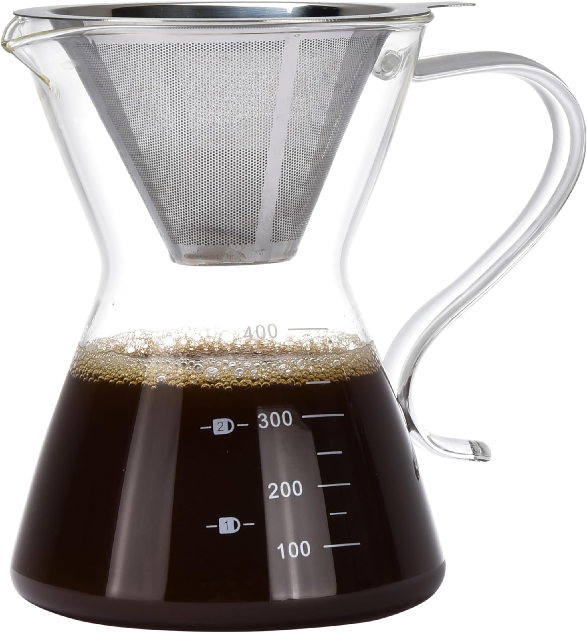 Amazon.com: Outlery Transparent Glass Pour Over Coffee Maker Set ...