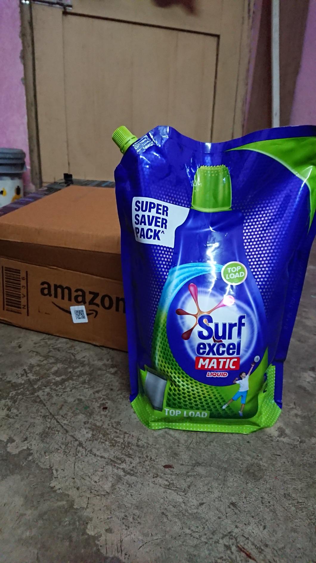 Surf Excel Matic Top Load Liquid Detergent 1L| Specially designed for ...