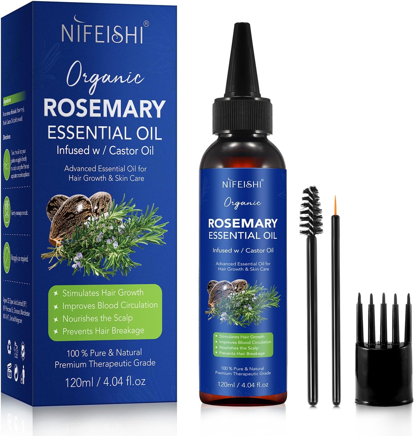 Amazon.com: Botanic Hearth 100% Pure Rosemary Oil For Hair Growth (6.7 ...