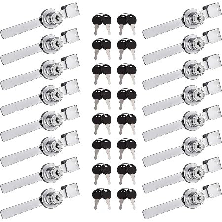 Sliding Glass Door Ratchet Lock Display Case Lock with Chrome Finish ...