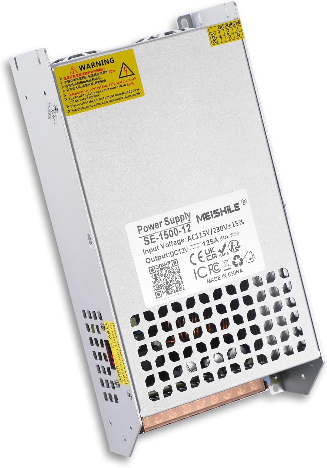 Amazon.com: MEISHILE 12V 125A 1500W Switching Power Supply Adapter AC ...