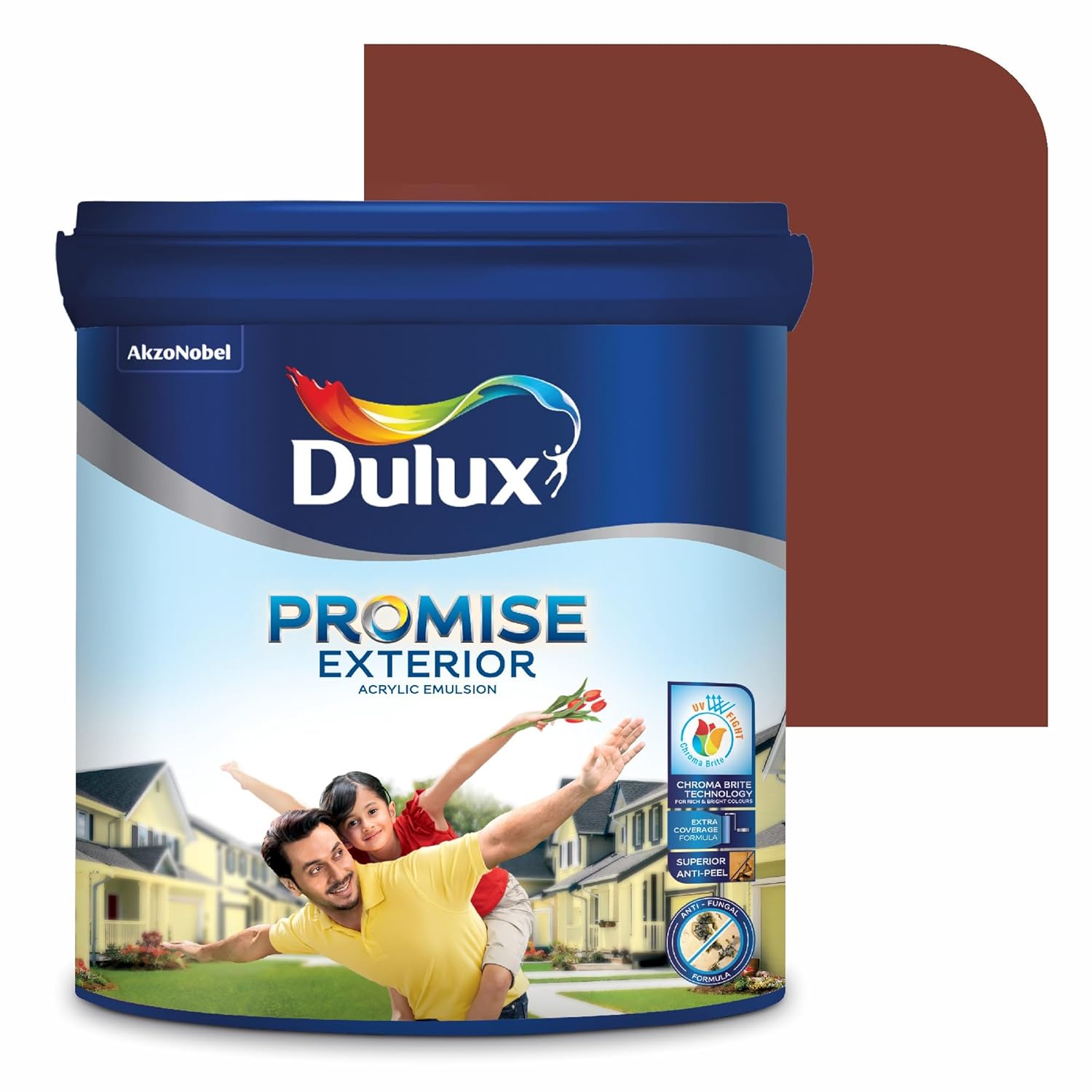 Dulux Promise Exterior Emulsion Paint (10L, Classic Liberty Red ...