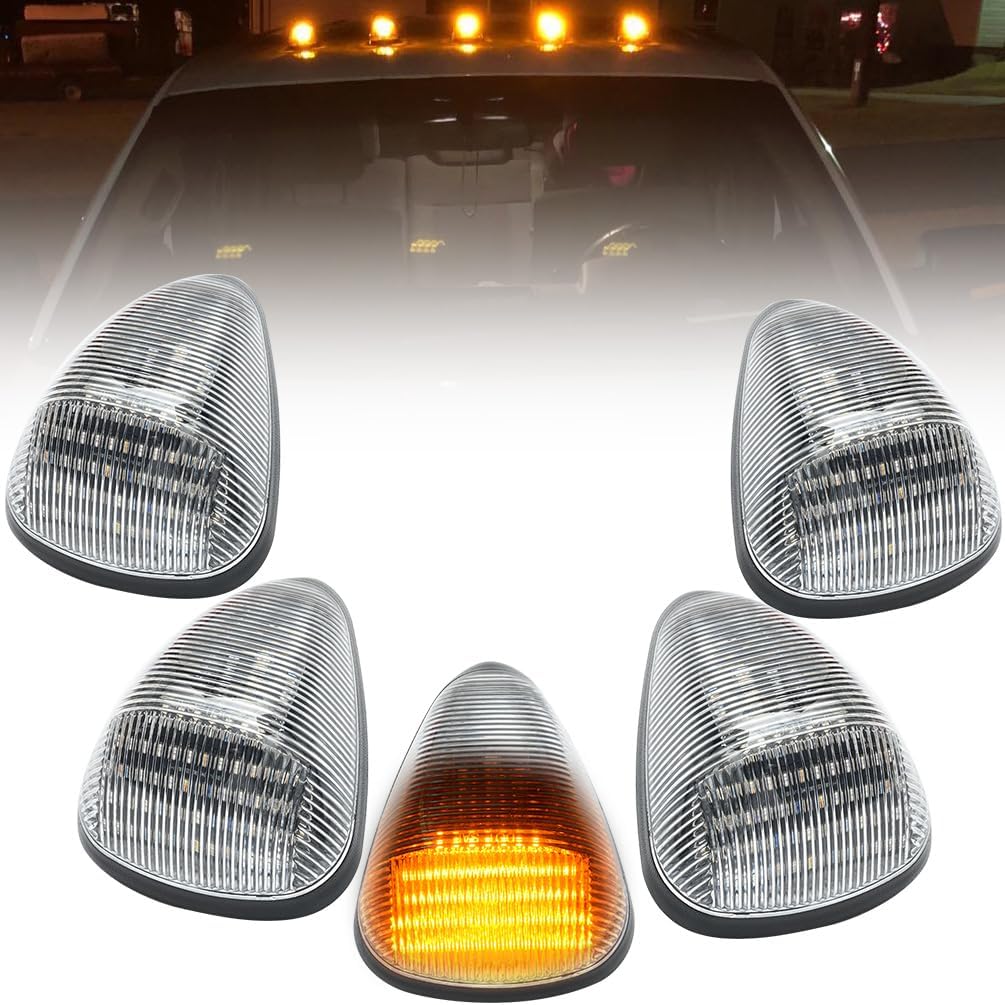 Amazon.com: Amber LED Cab Roof Light Kits For 1999-2016 F-ord F250 F350 ...