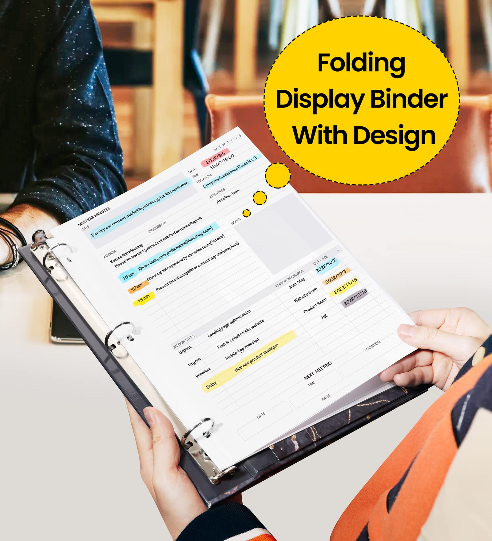 Snapklik.com : SUNEE 3 Ring Binder, 1 Inch, Cute Binder
