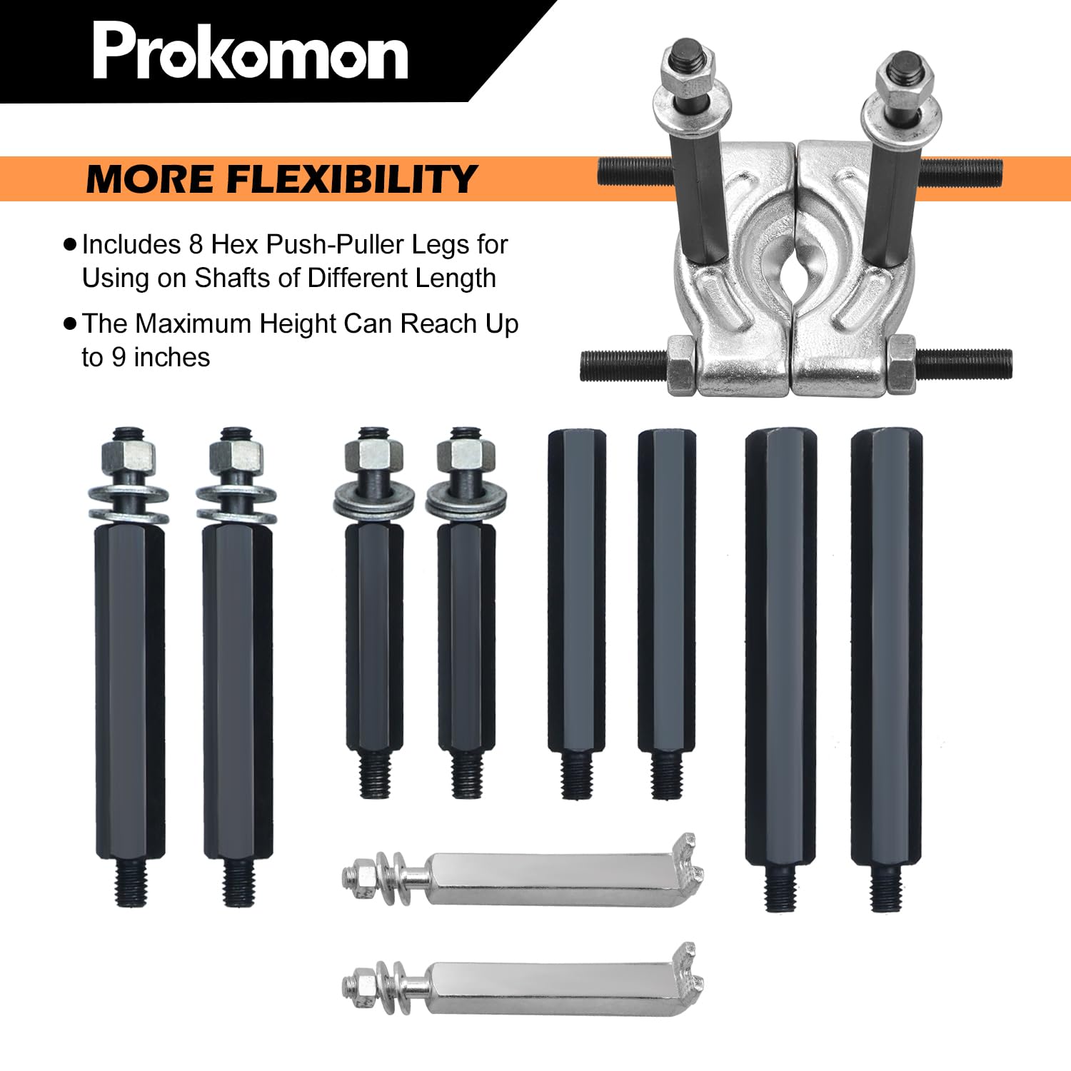 Snapklik.com : Prokomon Bearing Puller Set 5-Ton-Capacity Bearing ...