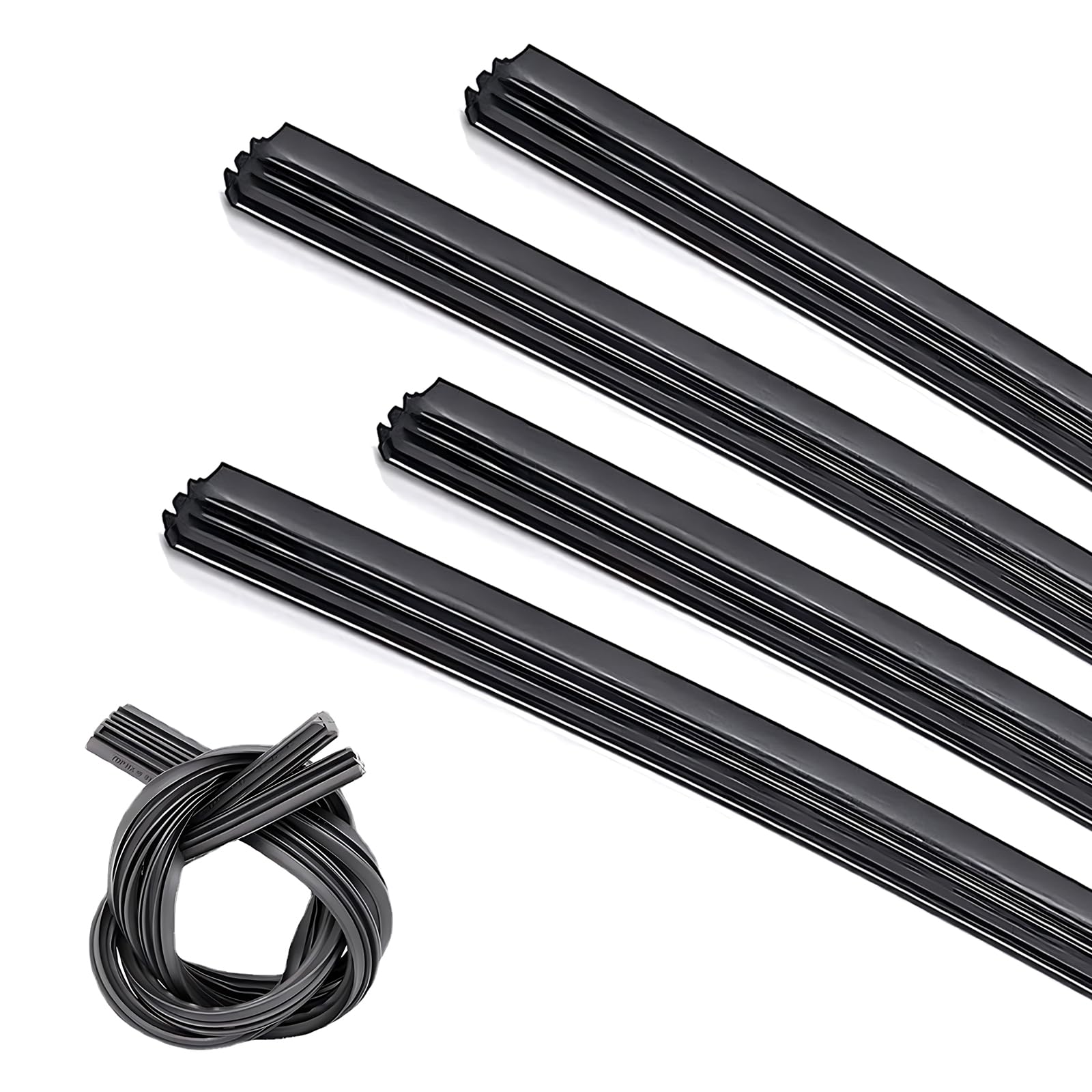 awlbed 4 PCS Car Windshield Wiper Blade, 28" High Toughness Noise ...