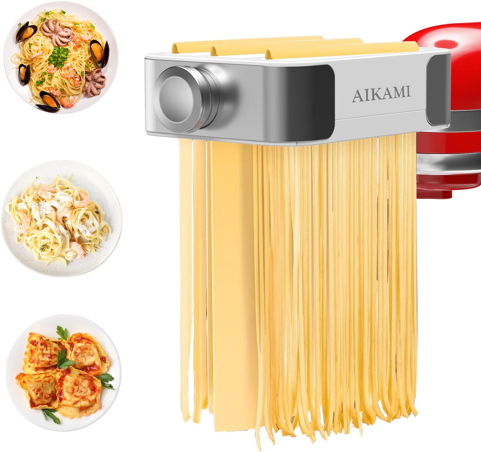Amazon.com: 3 PCS Pasta Maker Attachments for All KitchenAid Stand ...