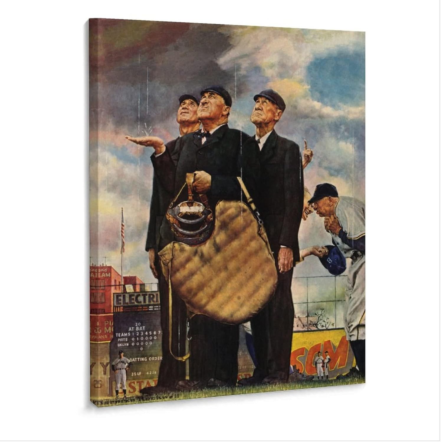 Amazon.com: 30+ Norman Rockwell Wall Art Illustration Tough Call ...