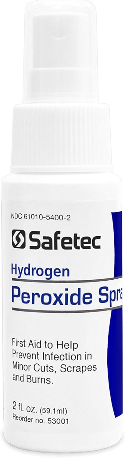 Safetec Hydrogen Peroxide Spray, 2 oz. Spray Bottle (24 Bottles/case ...