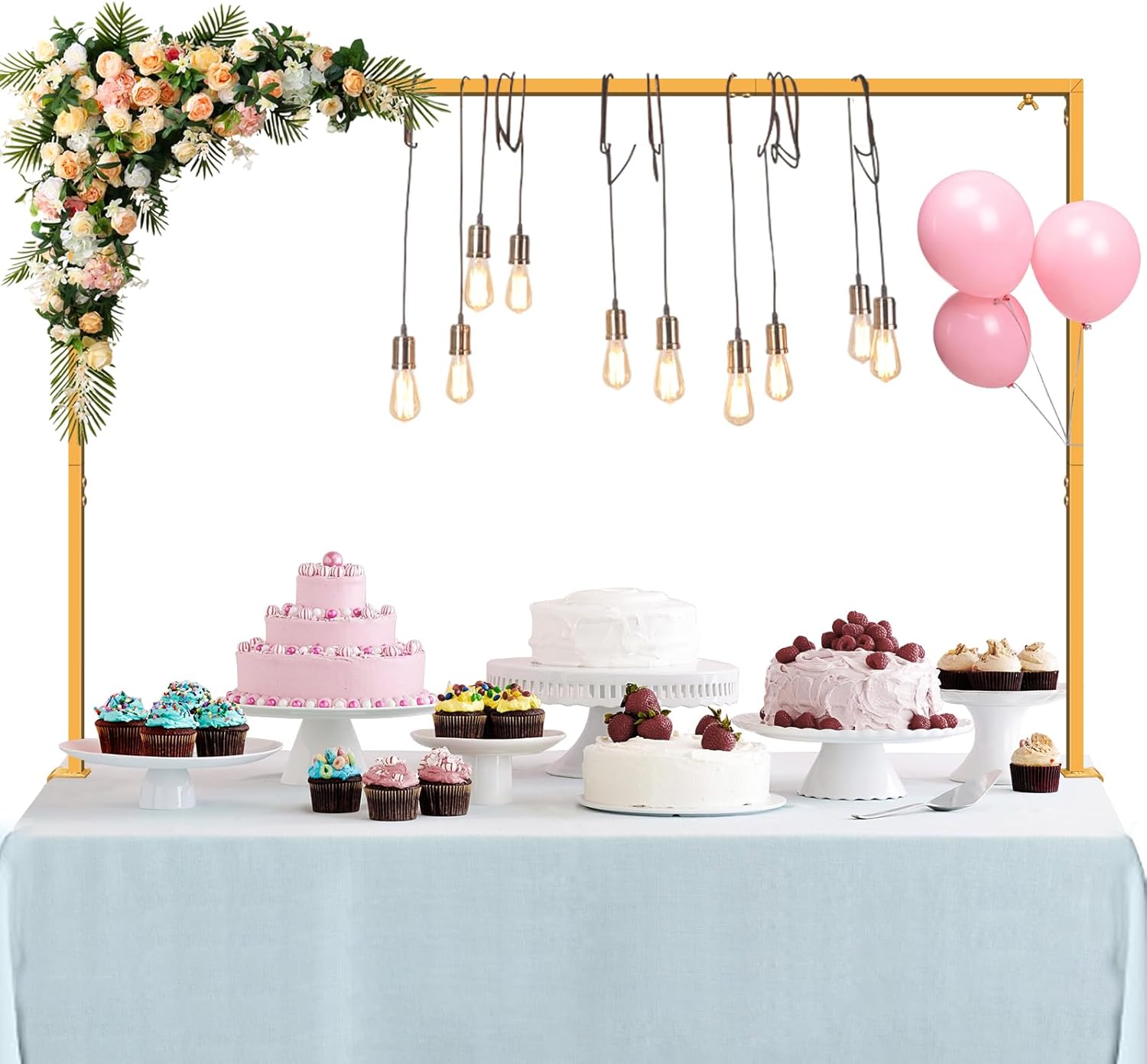 Amazon.com : Over The Table Rod Stand with Clamps, Adjustable Table ...