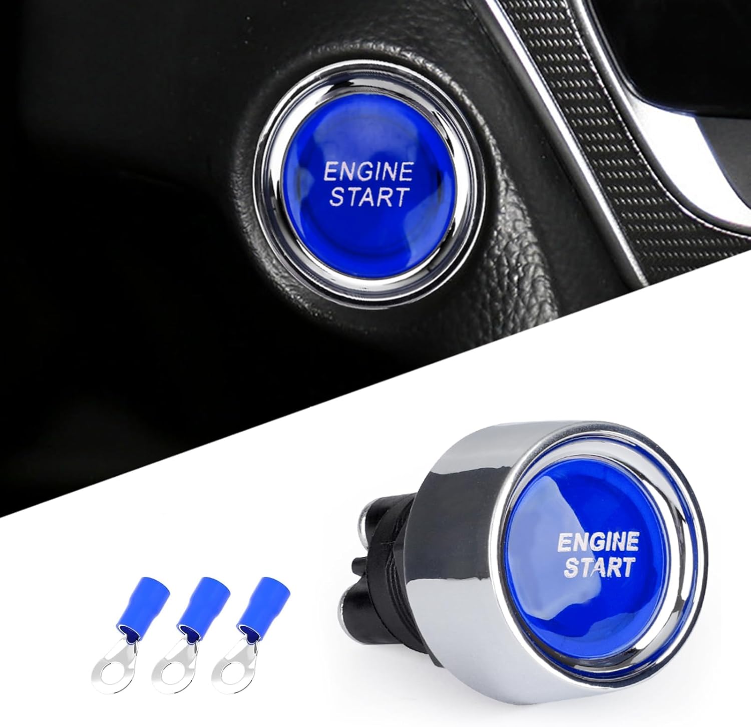 Amazon.com: Gseigvee 1 PC Car One-Button Start Switch, Engine Ignition ...