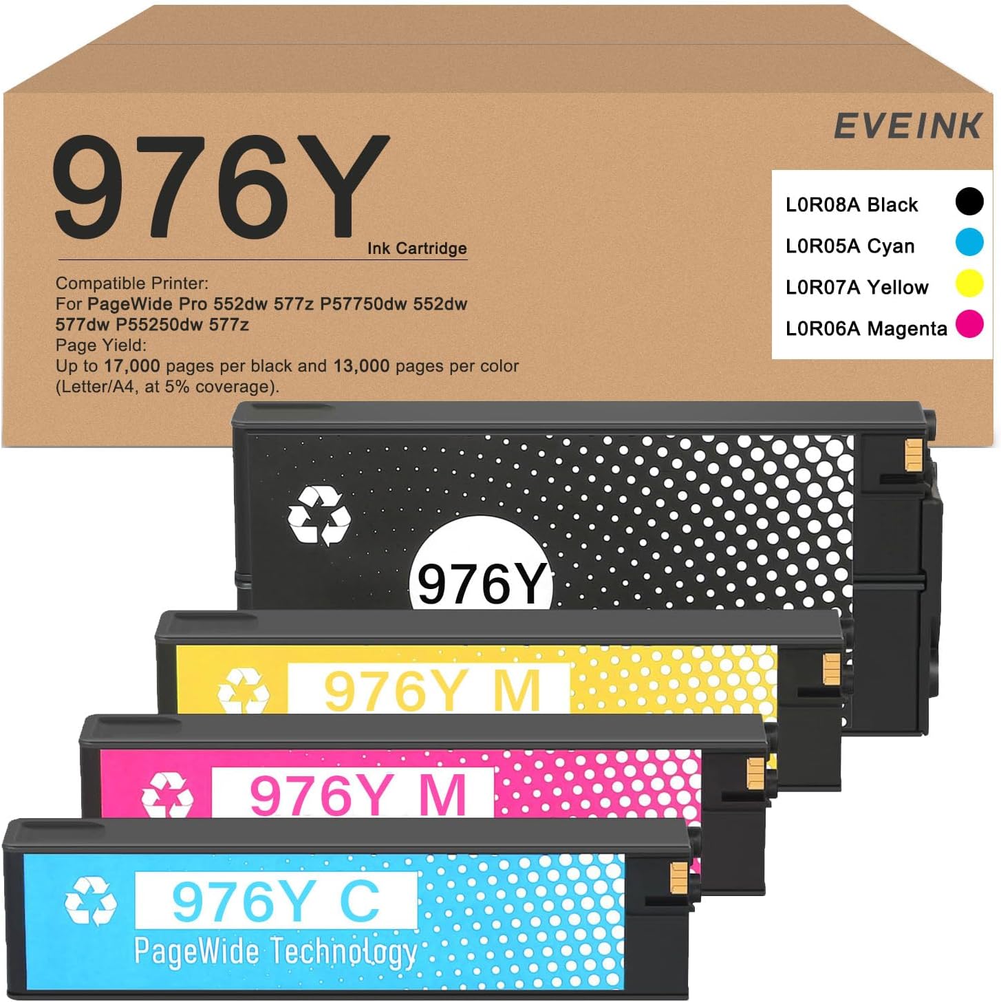 Amazon.com: EVEINK 976Y Ink Cartridge Extra High Yield Replacement for ...