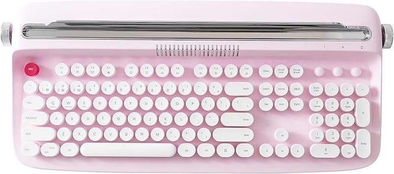 YUNZII ACTTO B503 Wireless Typewriter Keyboard, Retro Bluetooth ...