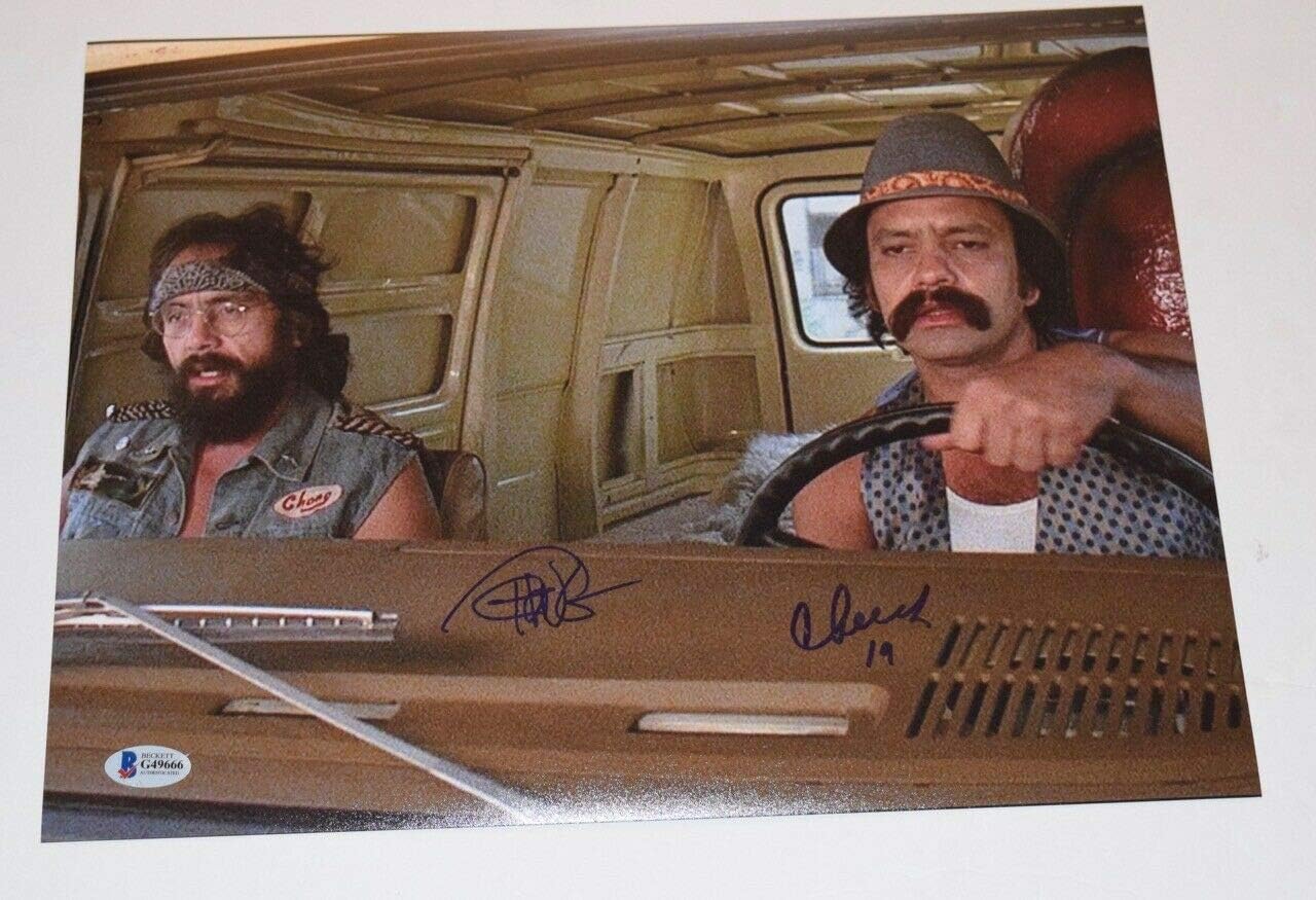 Cheech Marin & Tommy Chong Signed Autographed 11x14 Photo UP IN SMOKE ...
