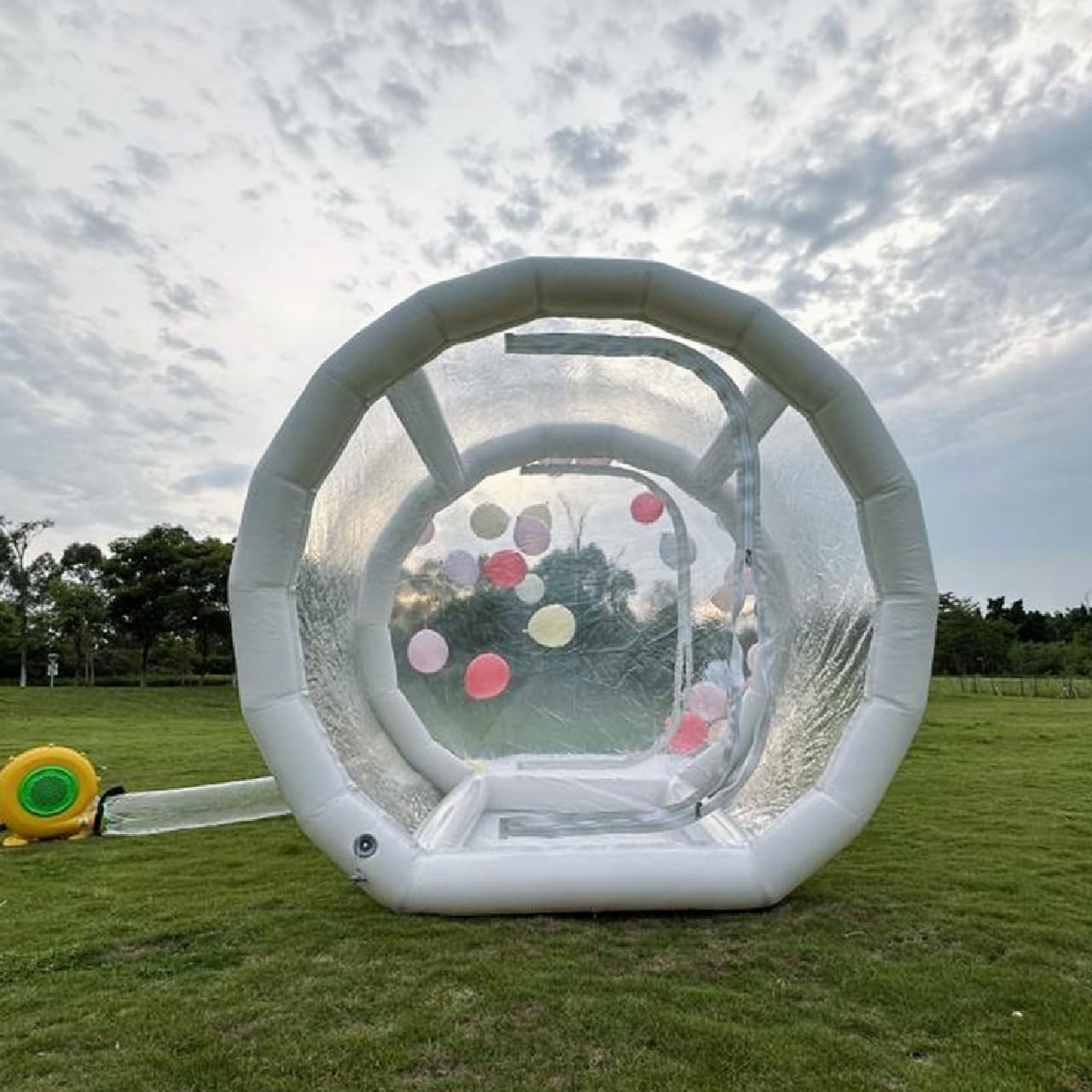 Casa inflable de burbujas transparente para exteriores, fiesta de niños ...