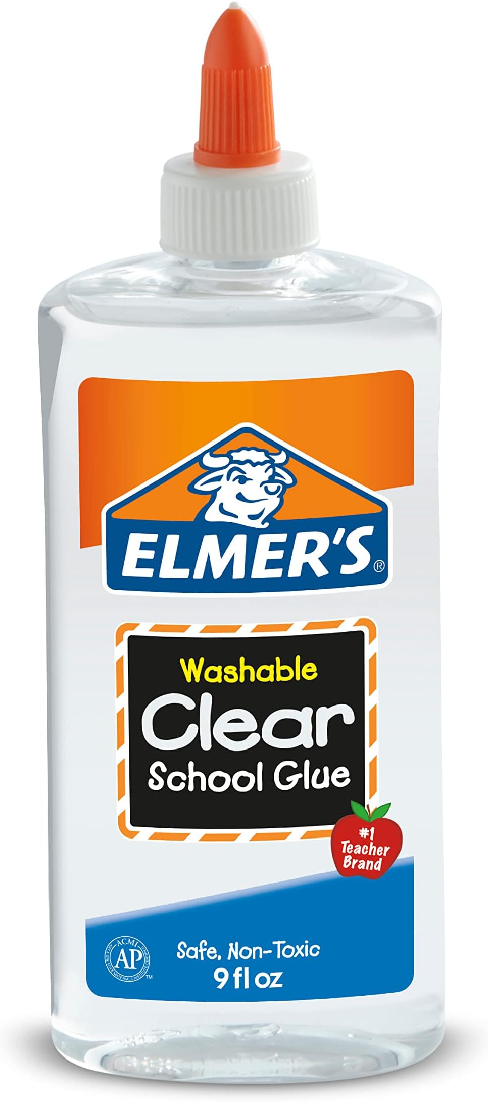 Elmer's Liquid School Glue, Clear, Washable, 9 Ounces, 1 Count : Amazon ...