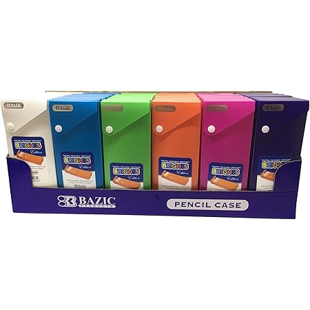 Amazon.com : Green Oath Pencil Box, Snap Button Closure, with Pull Out ...