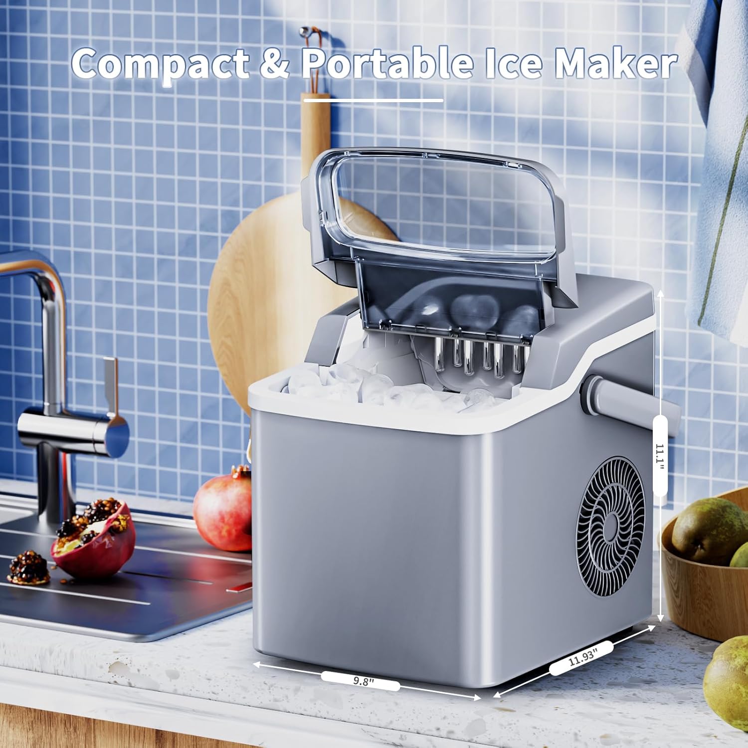 Antarctic Star Countertop Ice Maker User Manual (Model IMB1001A-UL)