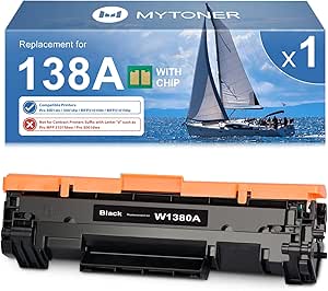 Amazon.com: 138A Black Toner Cartridge (with Chip) Compatible ...