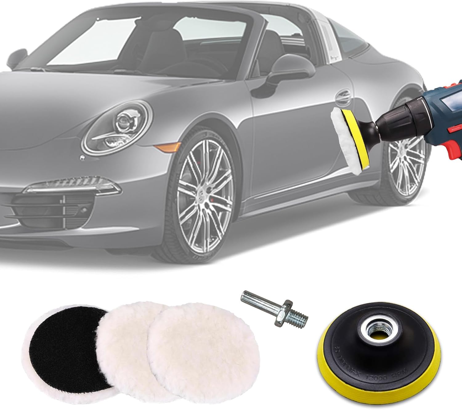 Amazon.com: 3Pcs Buffing Pads, 3 inch Car Polishing Pads, Car Detail ...