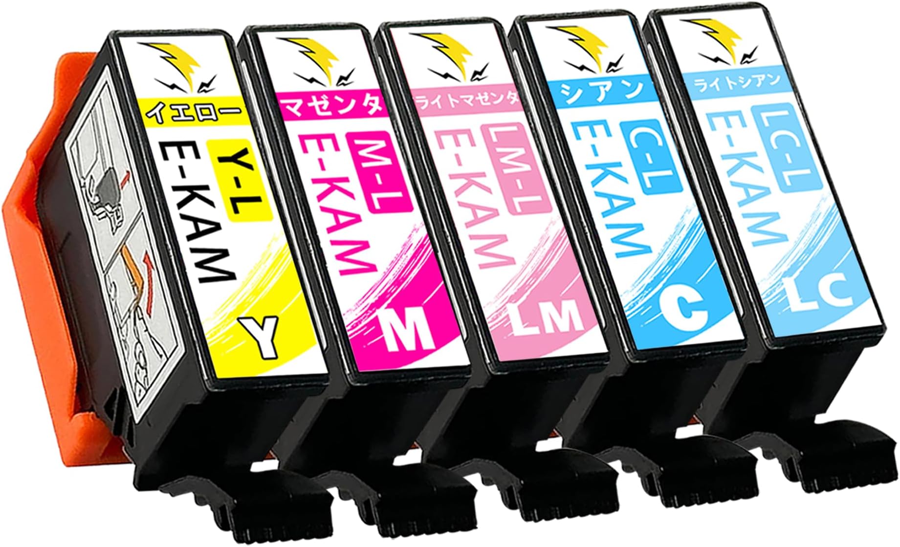 Amazon.co.jp: 【korin本舗】KAM 互換インクカートリッジ エプソン用 インク KAM カメ (KAM-C-L KAM-M-L KAM-Y-L KAM-LC-L KAM-LM ...