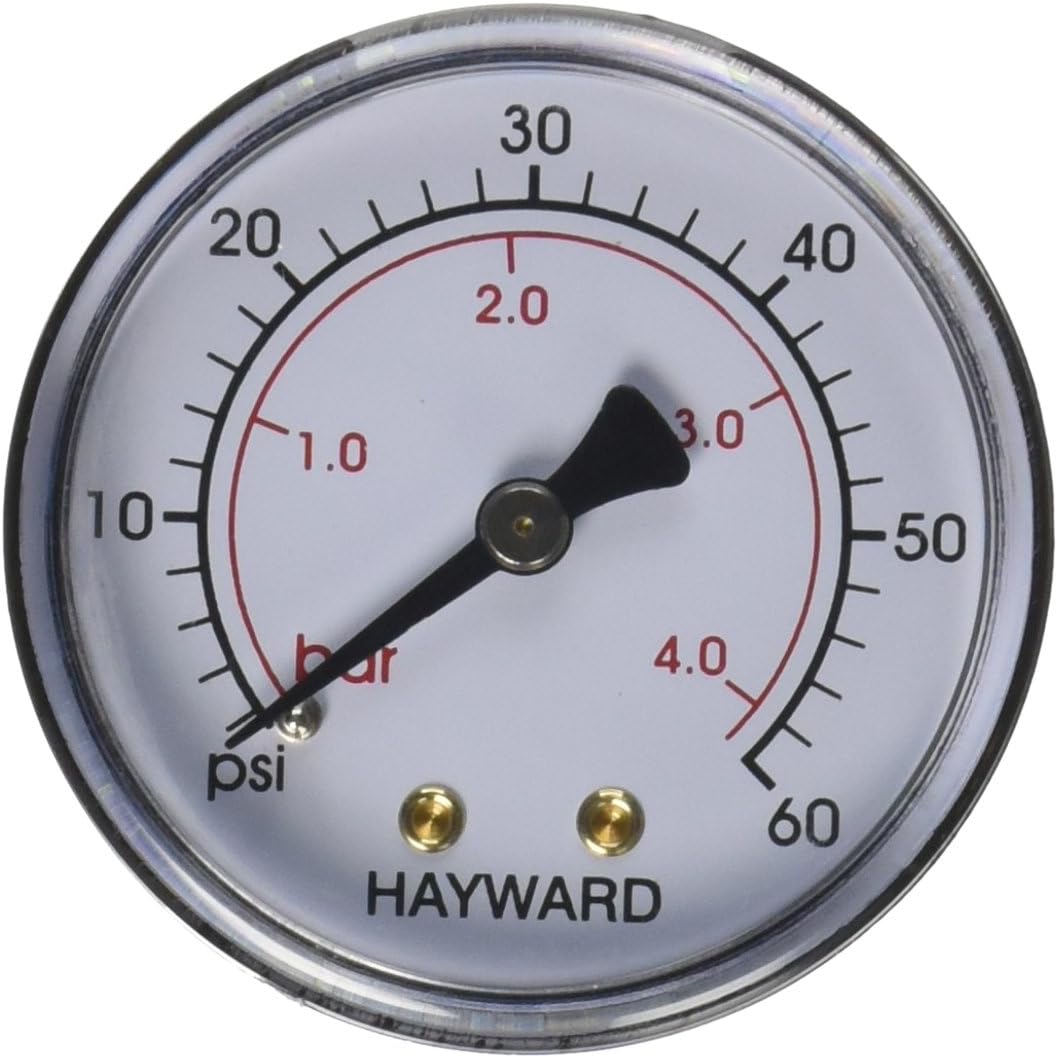 Amazon.com: Hayward ECX27091 Back Mount Pressure Gauge Replacement for ...