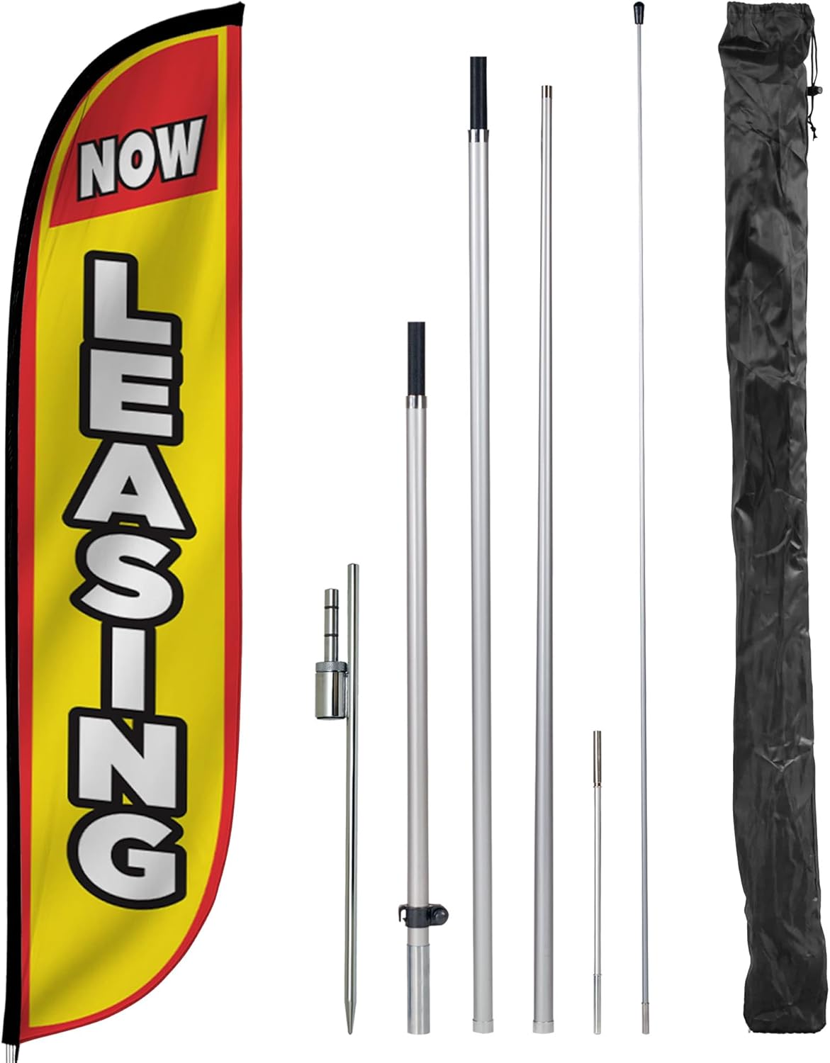 Amazon.com: LookOurWay Feather Flag Pole Kit - 12 Feet Tall Advertising ...