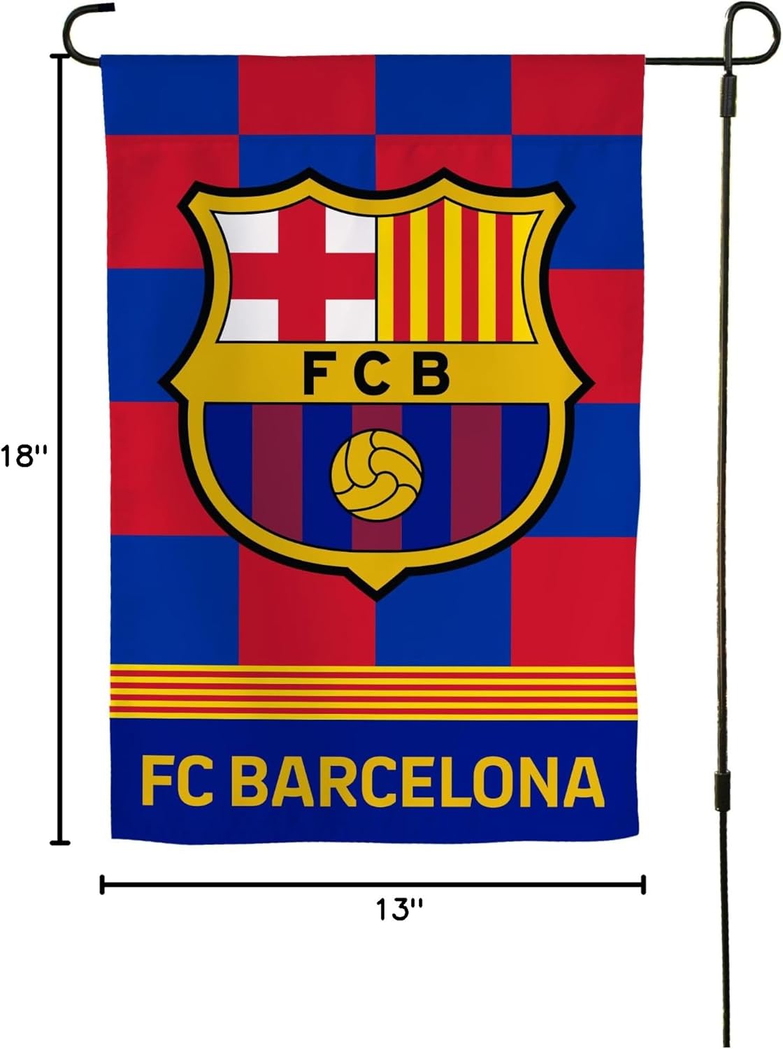 Bandera de jardín del FC Barcelona Fútbol Barça Barça Bandera de Fútbol ...