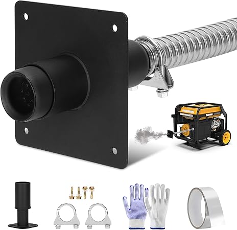 Amazon.com: Upgraded Generator Exhaust Extension Kit, Generator Muffler ...
