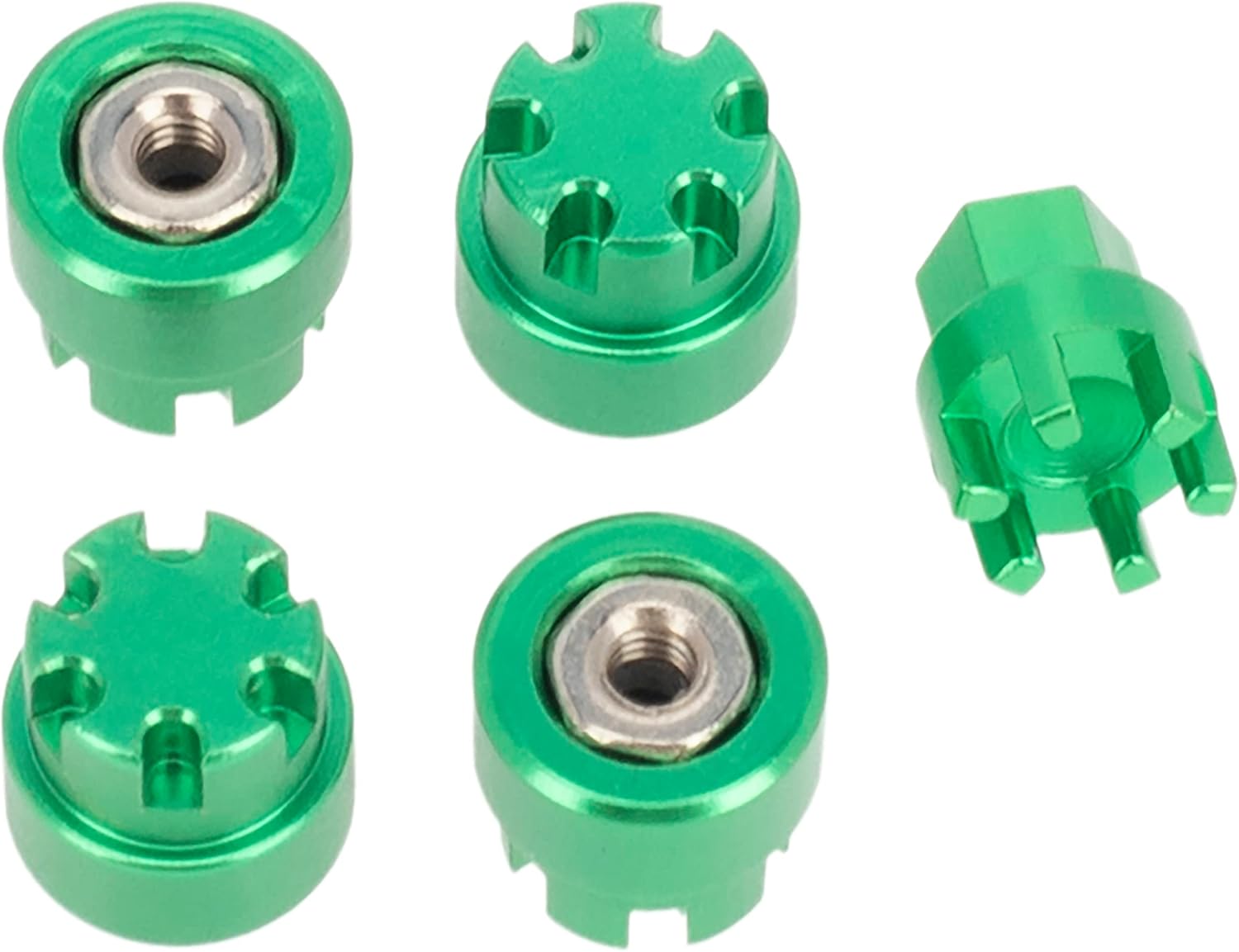 Amazon.com: DKKY M2 Wheel Nuts Cap Locking Hubs CNC Aluminum Upgrade ...