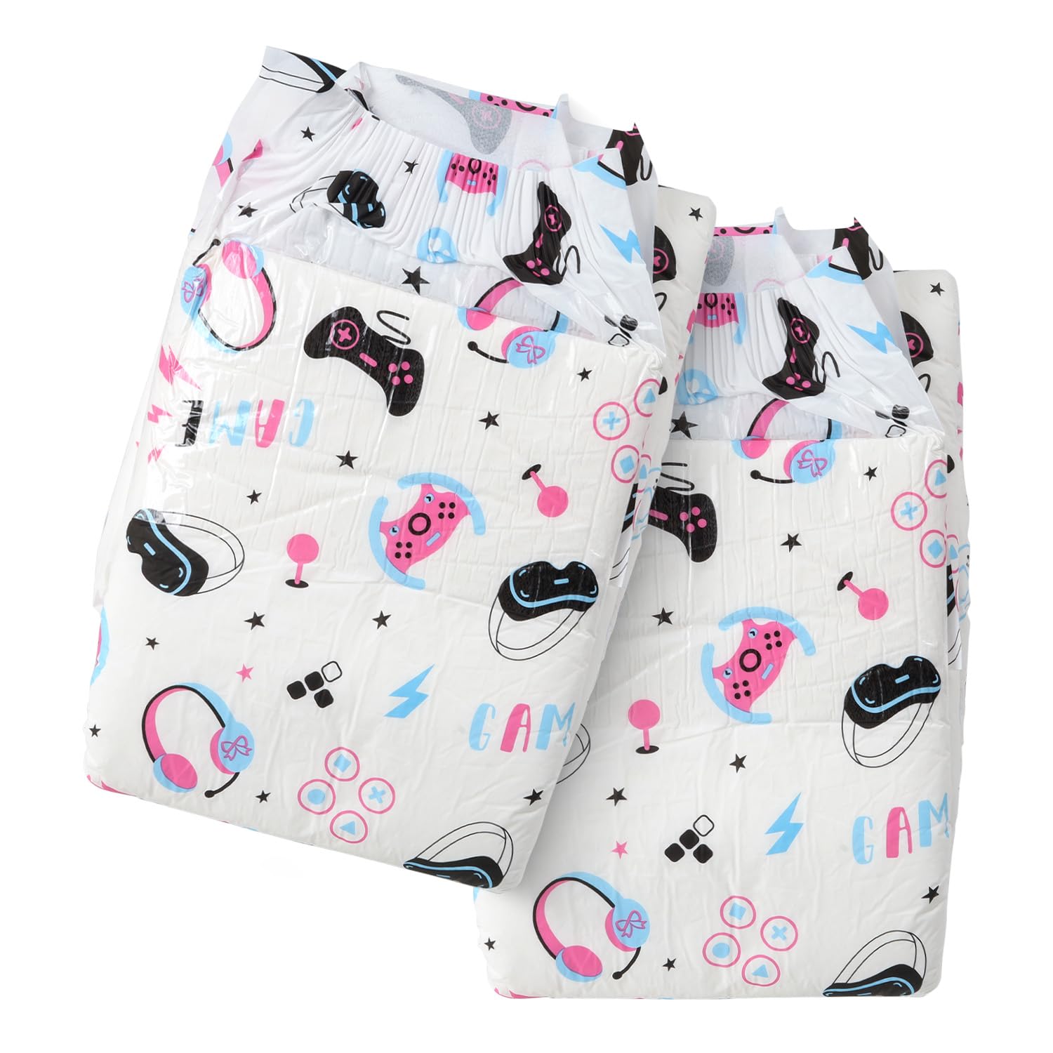 Amazon.com: CutiePlusU Adult Diapers 2 Pieces, Incontinence Briefs with ...