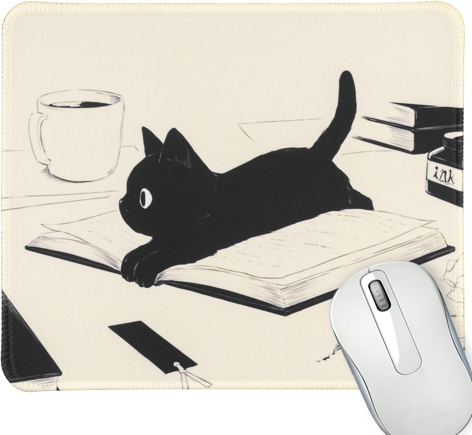 Funny Mouse pad Square Cute Mouse Mat for Wireless Mouse Small Office ...