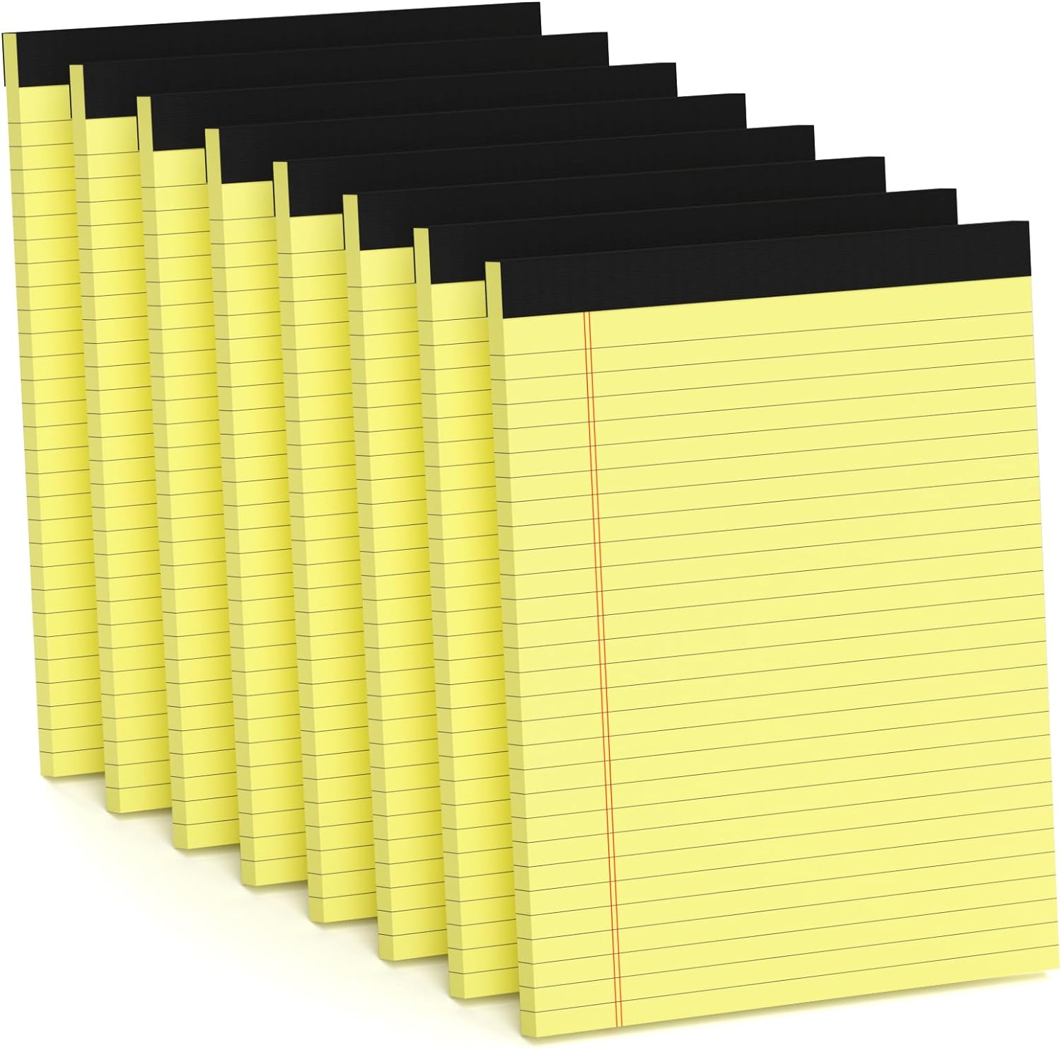 Amazon.com : 8 Pack Yellow Legal Pads 8.5 x 11 Wide Ruled Note Pads 8.5 ...